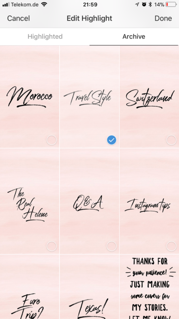 How to Create Covers for Instagram Stories Highlights - Helene in Between