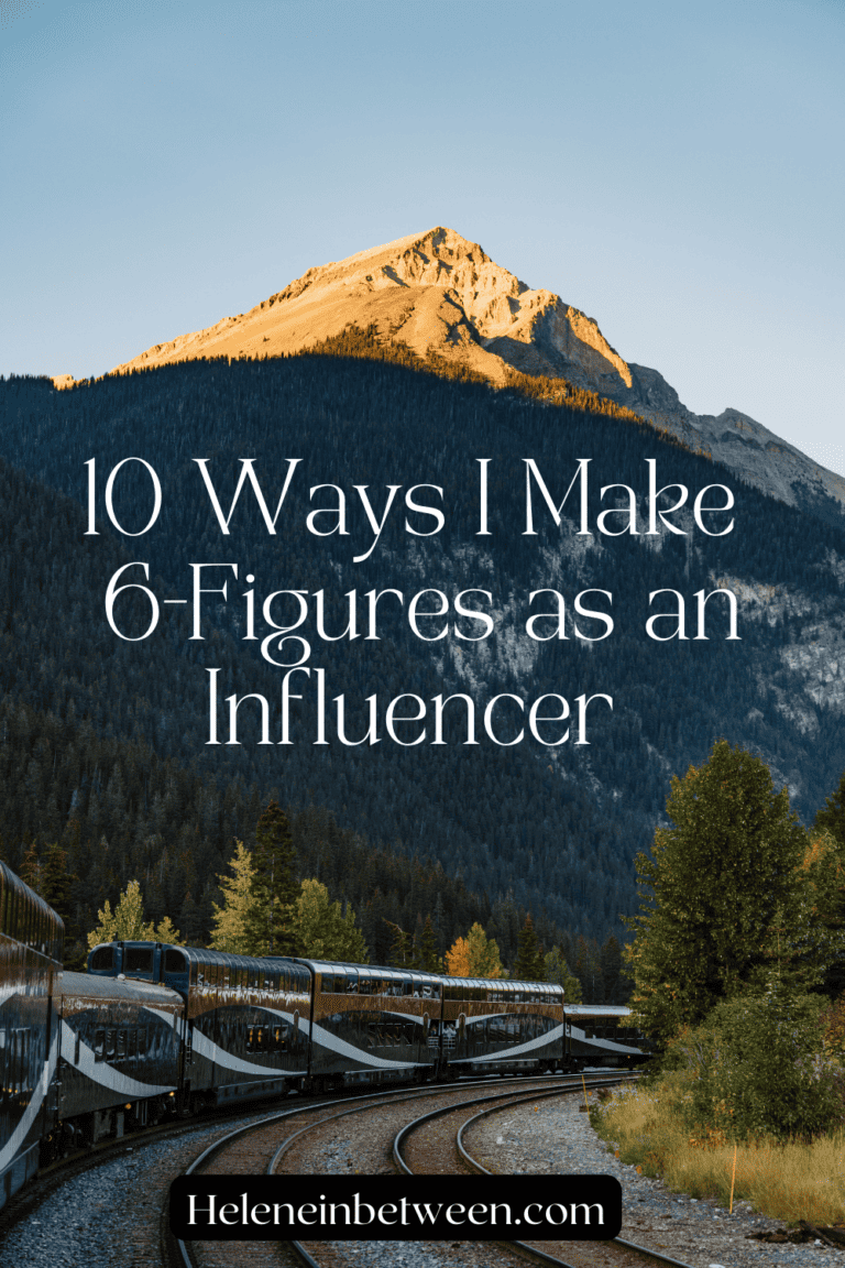 How to Make Money as an Influencer or Content Creator - Helene in Between